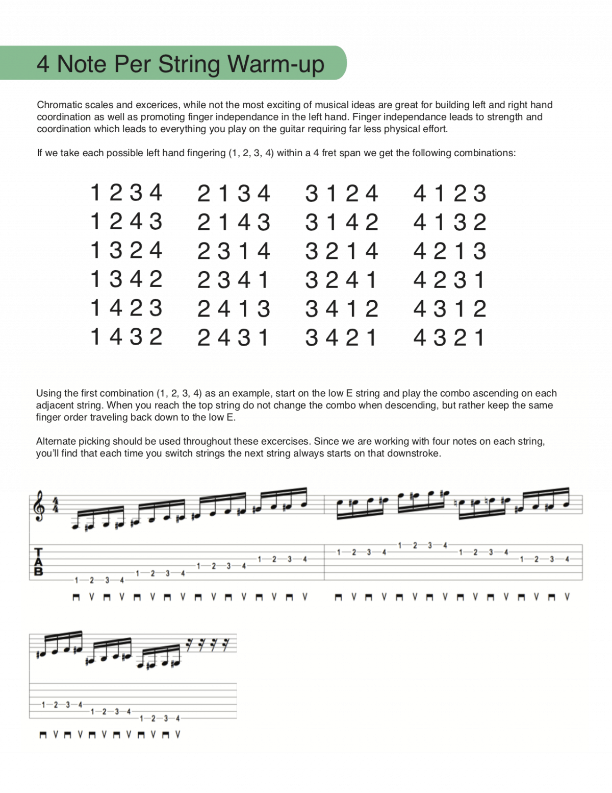 Guitar Technique Practice | Life In 12 Keys