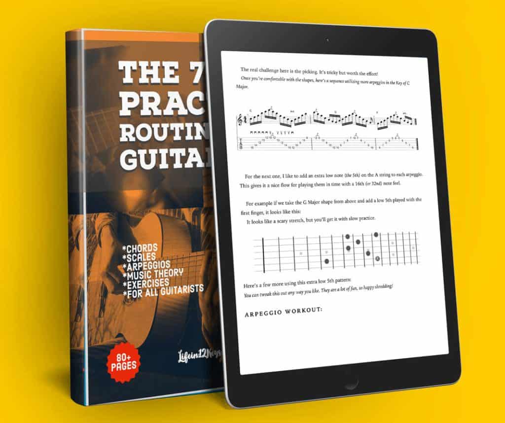 Guitar Practice Routine Guide with Guitar Music Theory