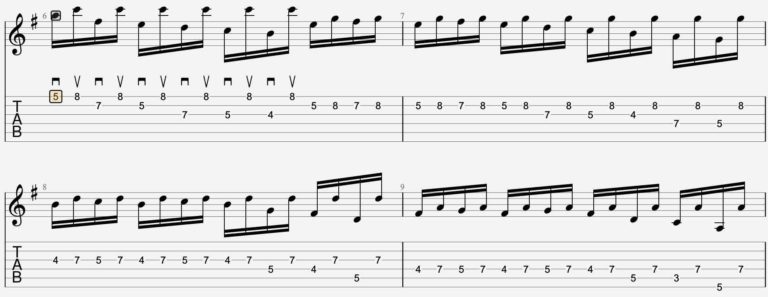 Alternate Picking Exercises for Guitarists