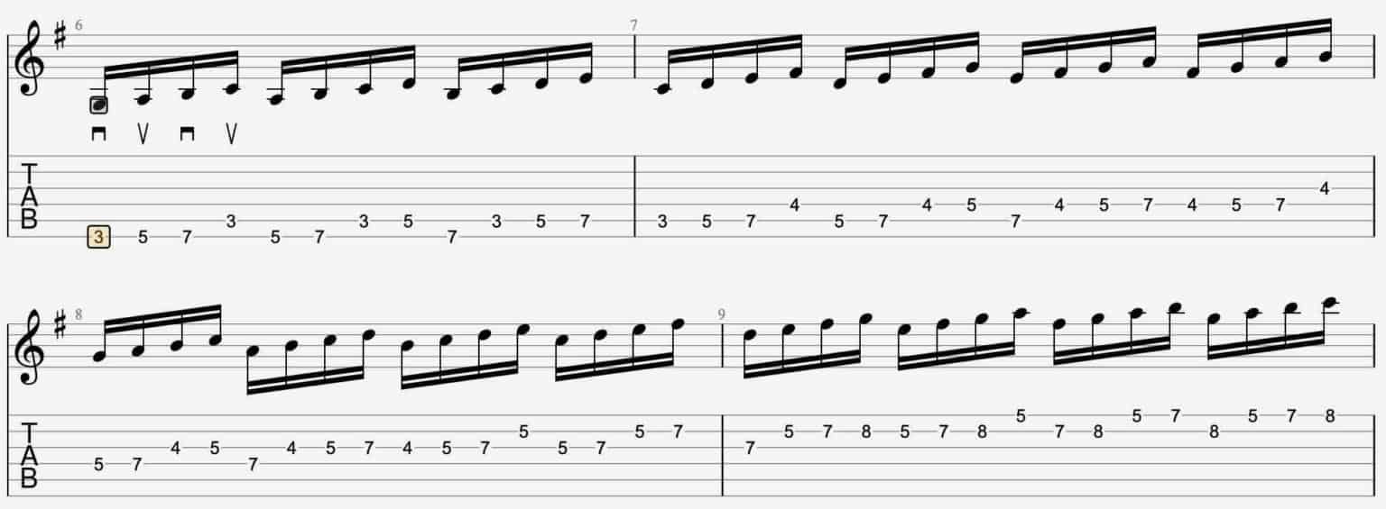 Alternate Picking Exercises for Guitarists