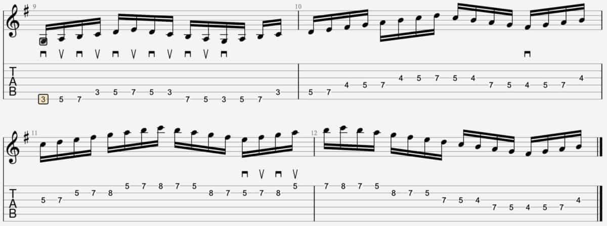 Alternate Picking Exercises for Guitarists