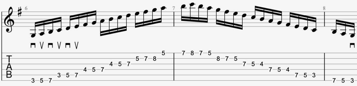 Alternate Picking Exercises for Guitarists