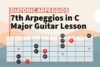 Arpeggio Patterns and Fretboard Diagrams for Guitar